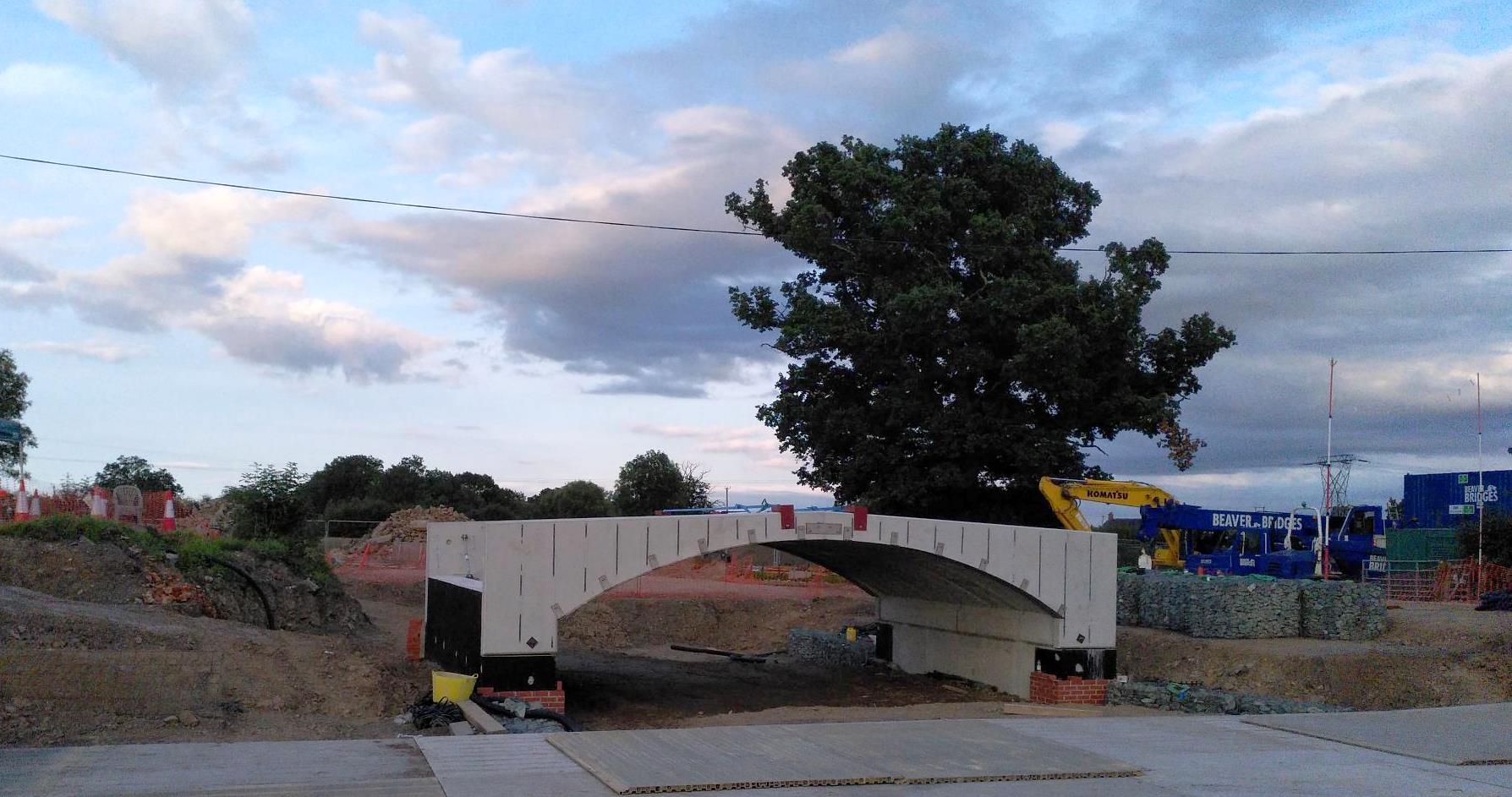 Canal bridge arches installed - Pant Today - About the village of Pant ...